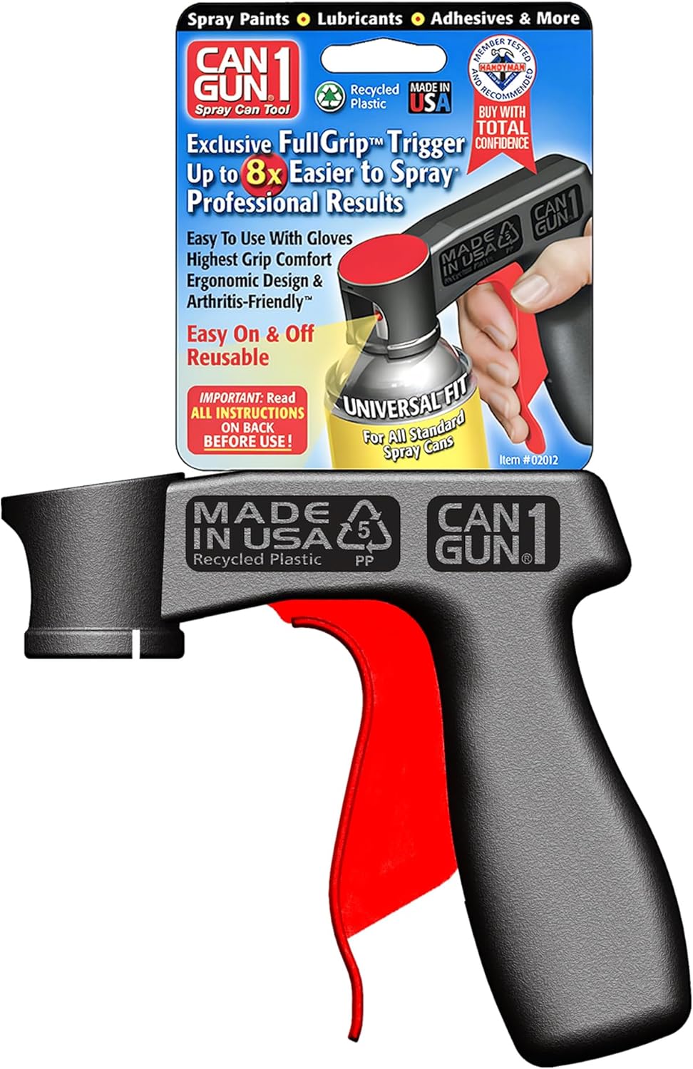 Safeworld Instant Aerosol Trigger Handle Can-Gun, Converts Spray Cans ...