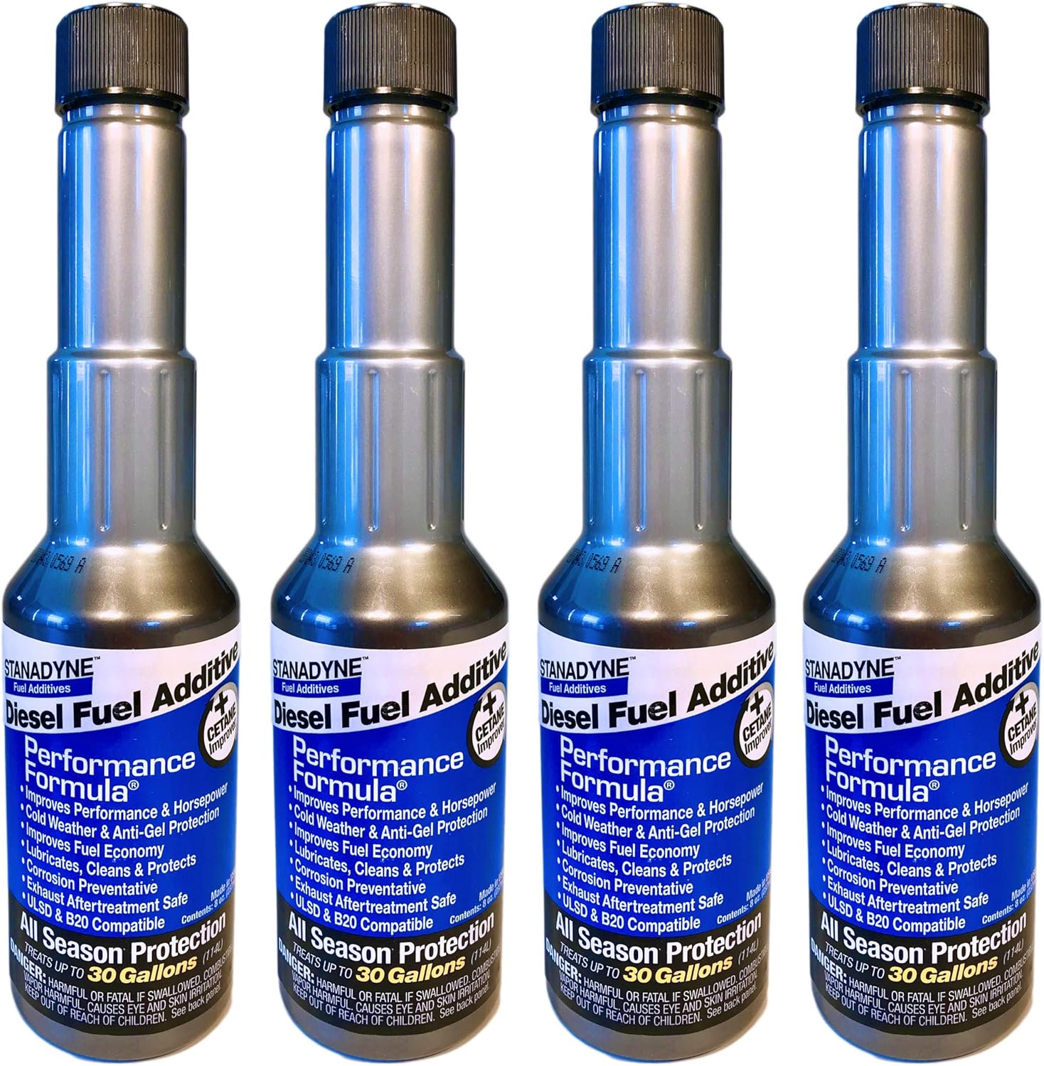 4 Bottles of Stanadyne 38564 Performance Formula 8 oz Diesel Fuel Addi ...